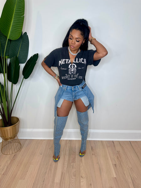 Doing Me Denim Shorts – Pressedatl.com